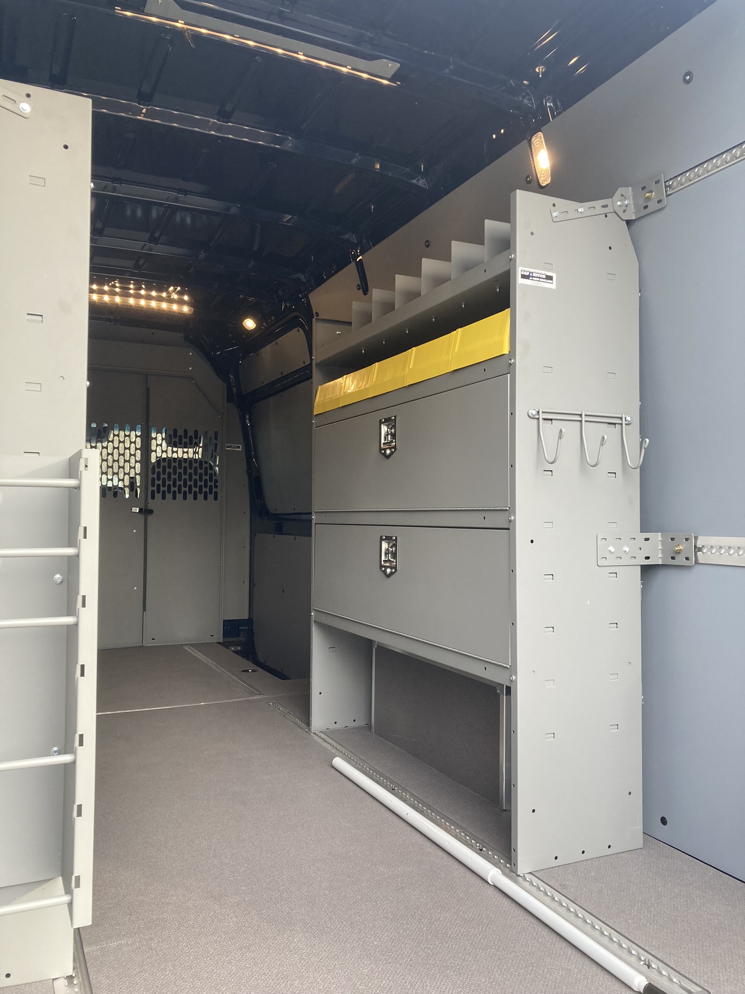 Holman Van Shelving & Partitions | Cap & Hitch of New England